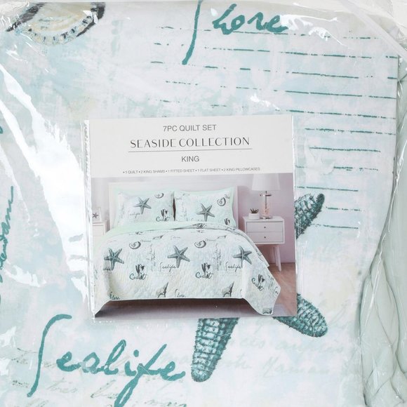 Seaside Collection | Bedding | Sea Shore Life Starfish 7 Pc Complete ...